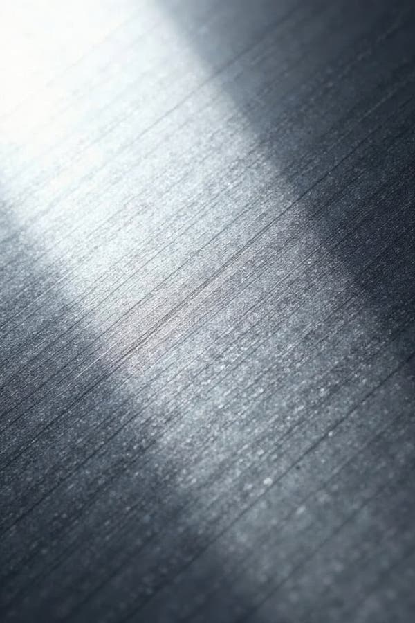 Close Up of Brushed Silver Surface, Showing Fine Linear Texture ...