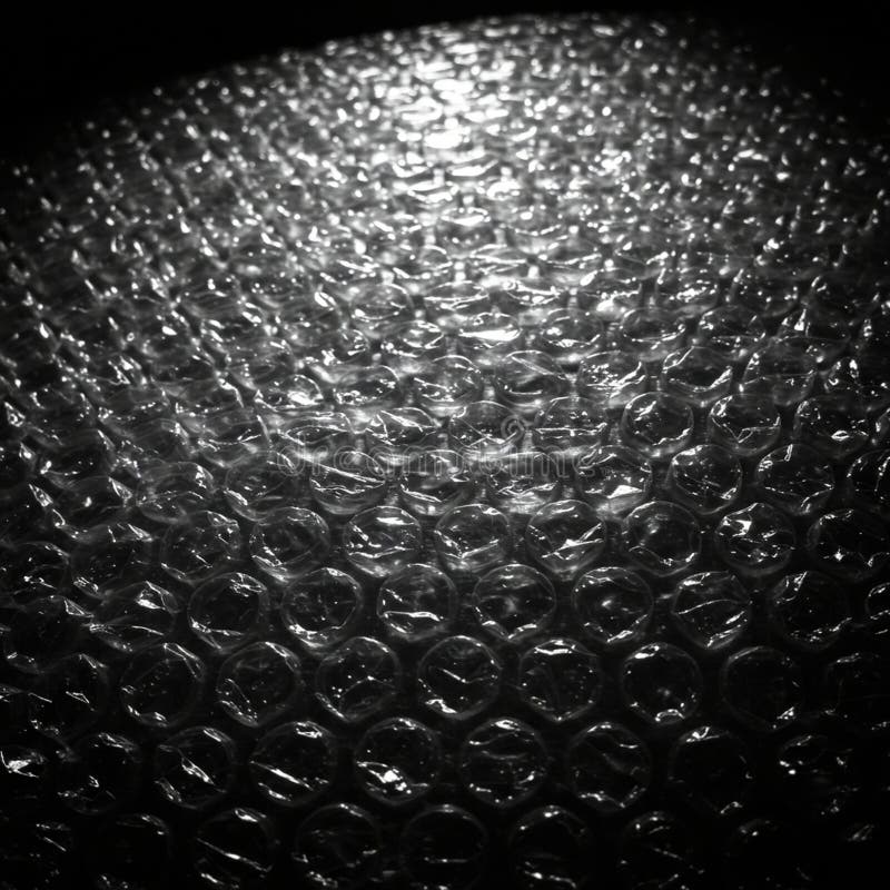 Close-up of Bubble Wrap, Showcasing a Textured Pattern of Closely ...