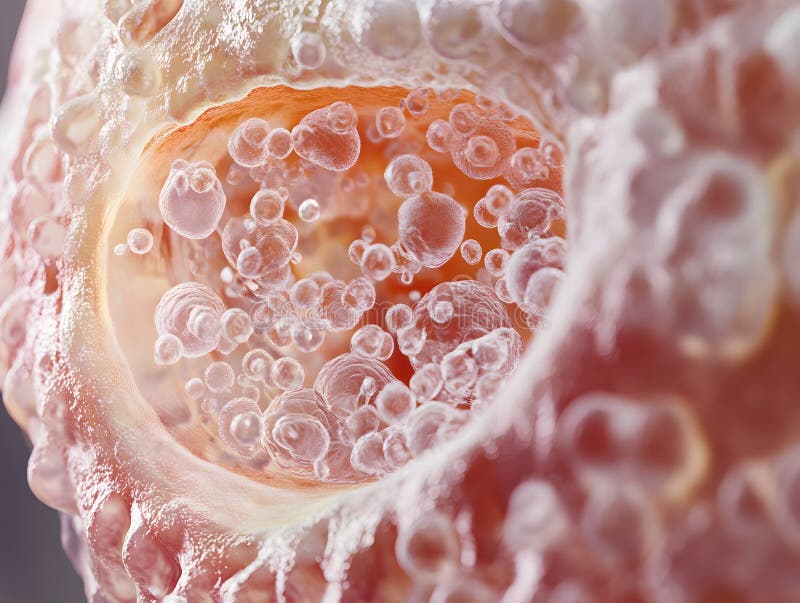 Close-up of Bubbles in a Gelatinous Substance, Isolated Background ...