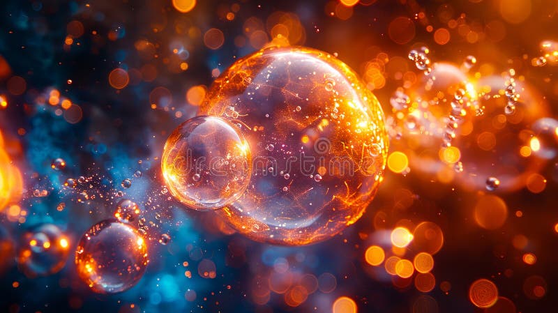 A Close Up of Bubbles and Light Stock Photo - Image of colorfulness ...