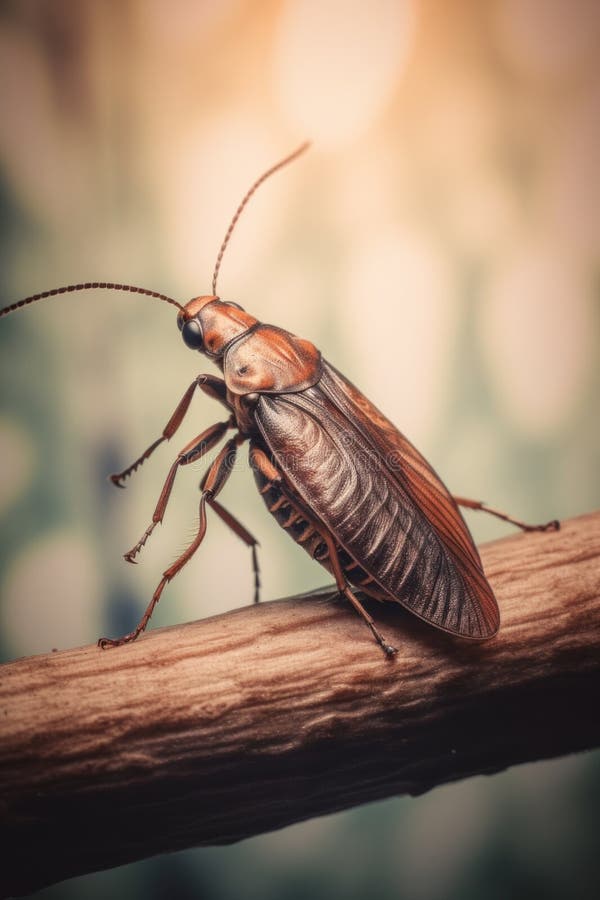 A Close Up of a Bug on a Branch. Generative AI Image. Stock ...
