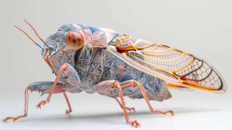 A Close Up of a Bug with Many Colors and Patterns, AI Stock ...