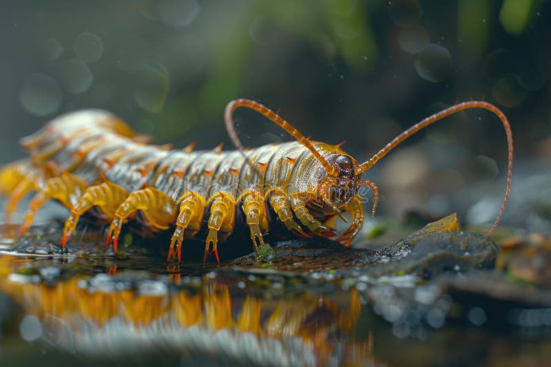 Close Up of a Bug on a Rock, Perfect for Nature Themes Stock Photo ...