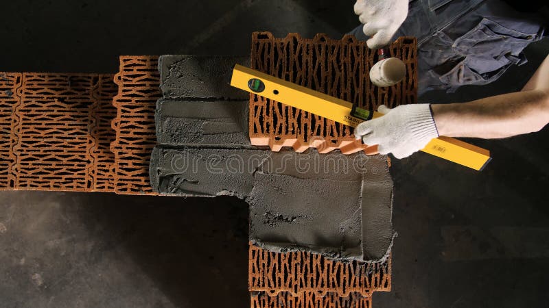 Brickwork Using Basalt Mesh. Construction Mesh Stock Photo - Image of ...