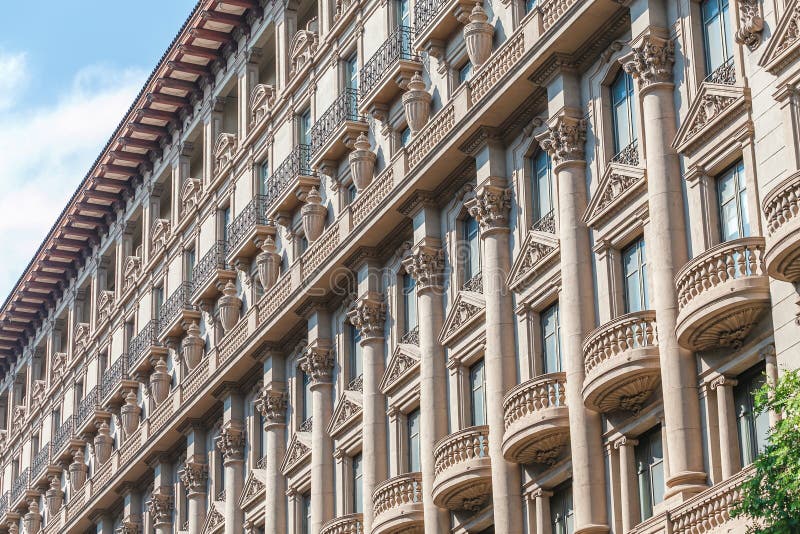 Building with Multiple Floors and Windows Stock Image - Image of ...