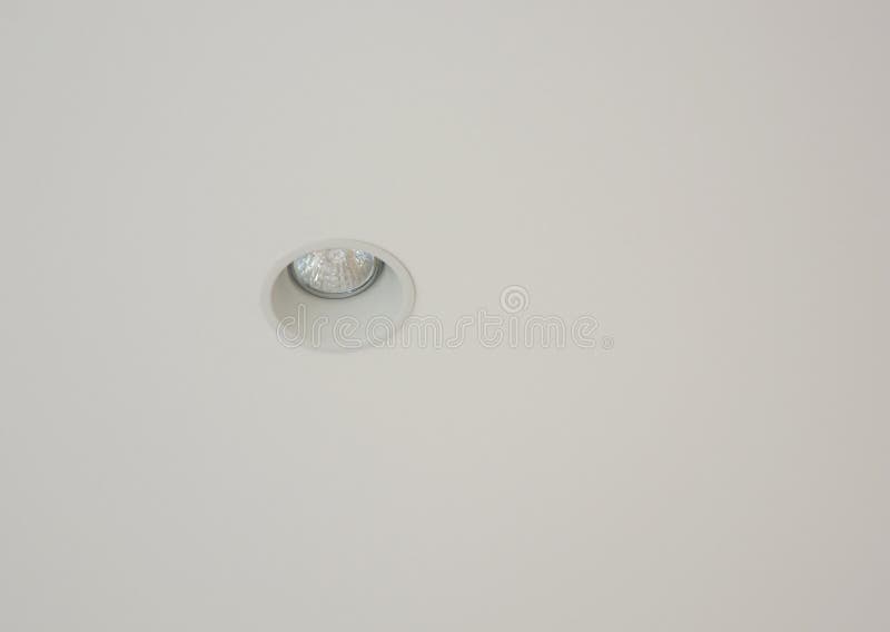 A Close-up on a Built in Ceiling LED Light, Home Interior Ceiling ...