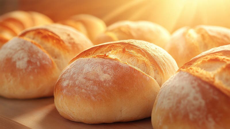 A Close Up of a Bunch of Bread Sitting on Top of Each Other, AI Stock ...