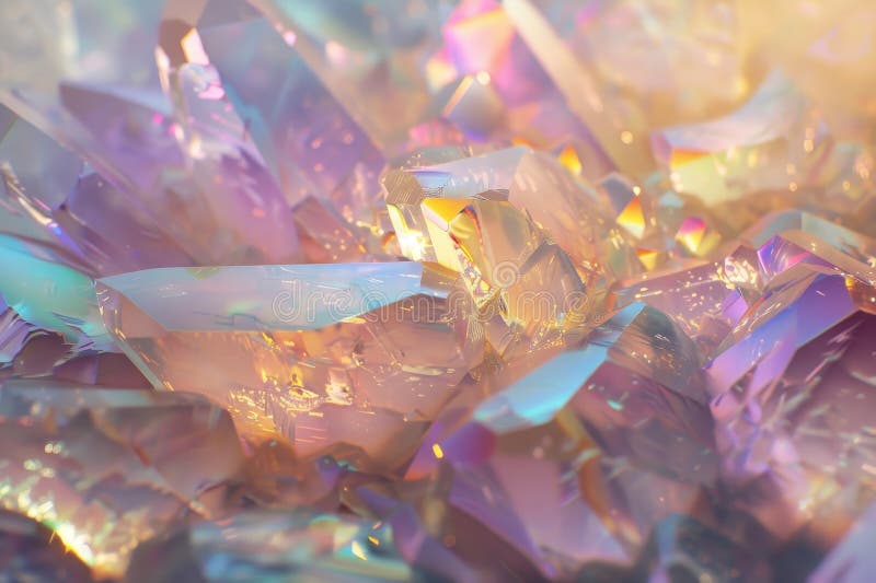 Close Up of a Bunch of Crystals, Showcasing Their Layers of ...