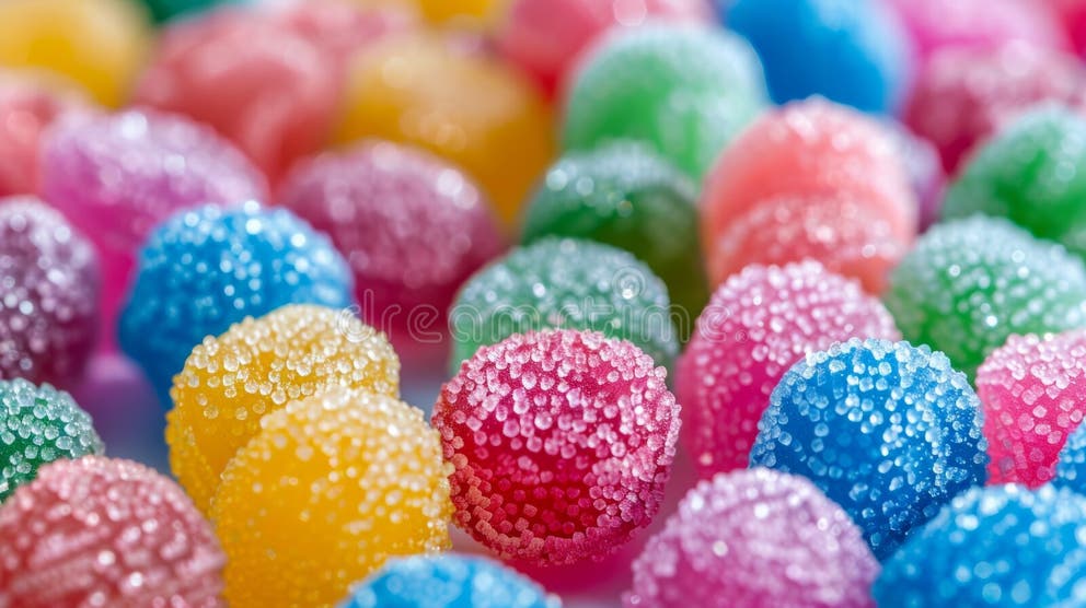 A Close Up of a Bunch of Different Colored Jelly Beans, AI Stock ...