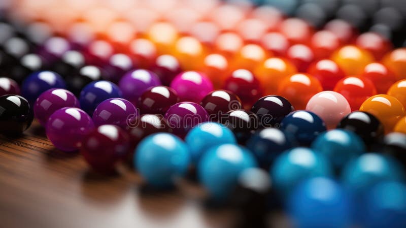 A Close Up of a Bunch of Different Colored Marbles on Top of Each Other ...