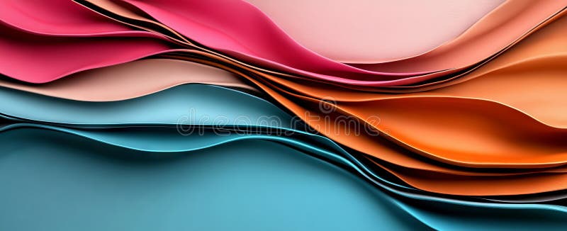 A Close Up of a Bunch of Different Colored Paper on a Blue Background ...
