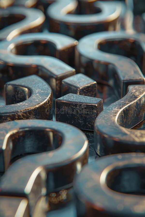 Close Up of a Bunch of Metal Letters, Perfect for Educational or Design ...