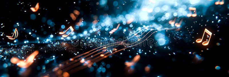 A Close Up of a Bunch of Musical Notes and Music, AI Stock Photo ...