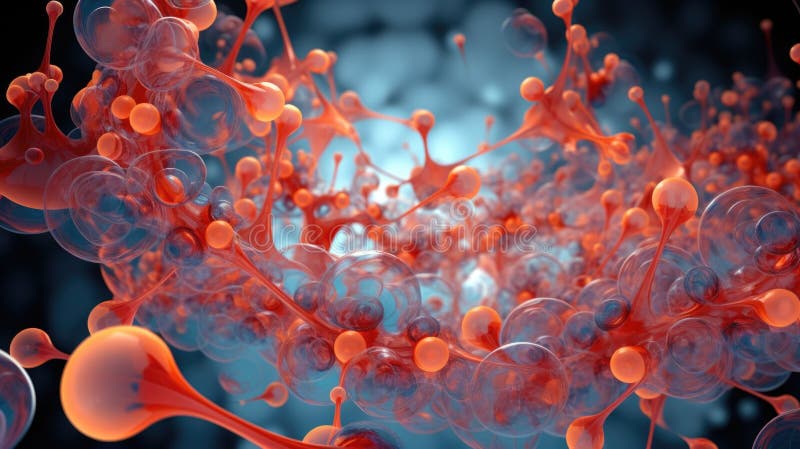 A Close Up of a Bunch of Orange Balls, AI Stock Illustration ... A Close Up of a Bunch of Orange Balls, AI Stock Illustration ...