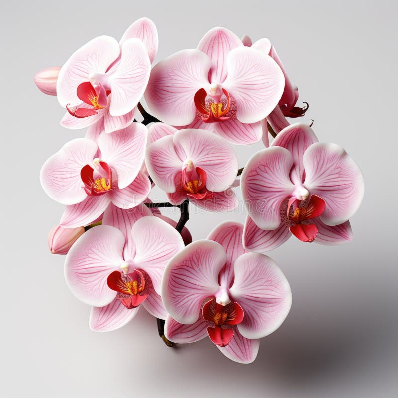 A Close Up of a Bunch of Flowers on a Wall Stock Illustration ...