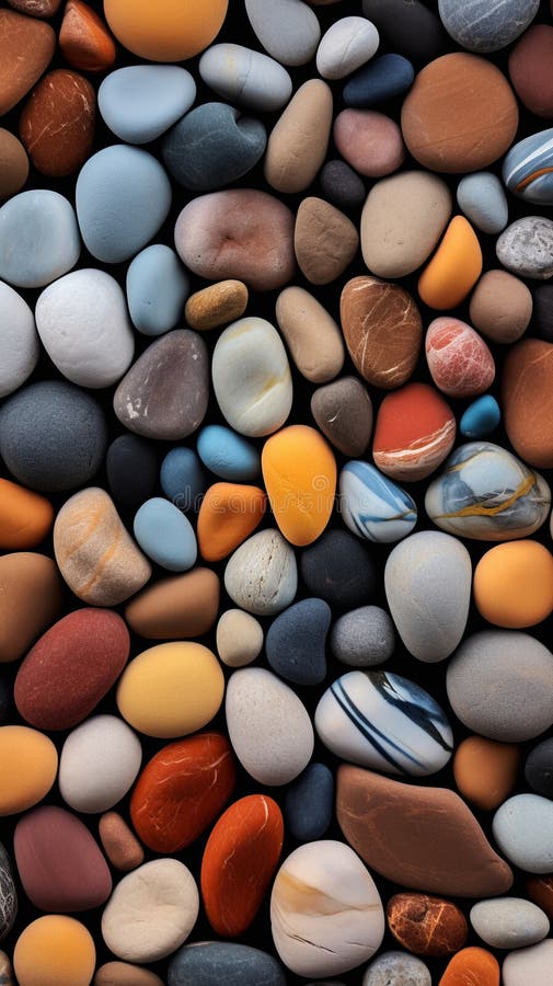 A Close Up of a Bunch of Rocks. Generative Ai Stock Image - Image of ...