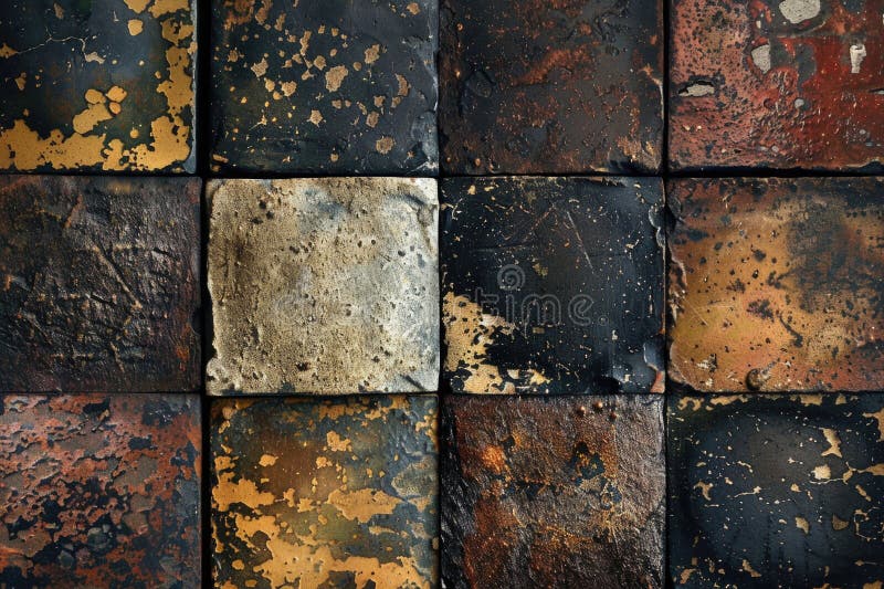 A Bunch of Rusty Metal Gears and Bolts on a Wall Stock Image - Image of ...
