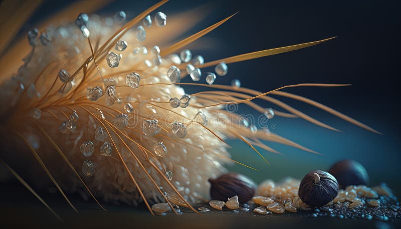 A Close Up of a Bunch of Shells on a Table. Stock Illustration ...