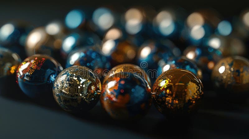 A Close Up of a Bunch of Shiny Balls. Ideal for Holiday Decorations ...