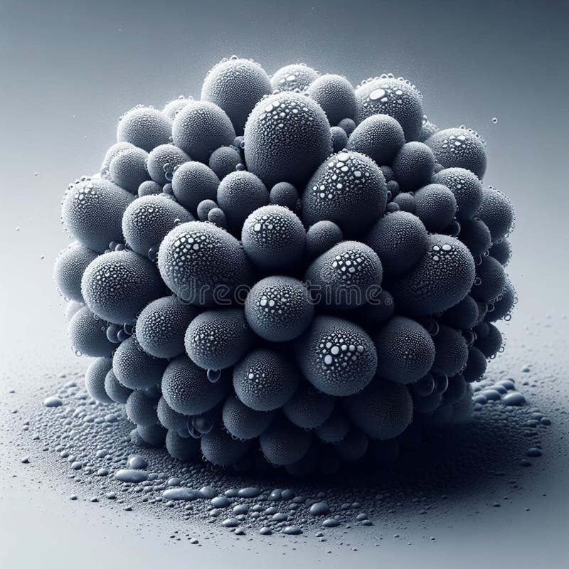 A Close Up of a Bunch of Water Droplets on a Surface. Stock ...
