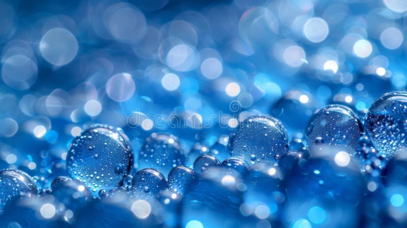 A Close Up of a Bunch of Water Droplets on Top of Each Other, AI Stock ...