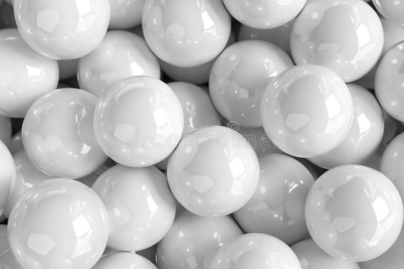 A Close Up of a Bunch of White Balls. Perfect for Various Design ...