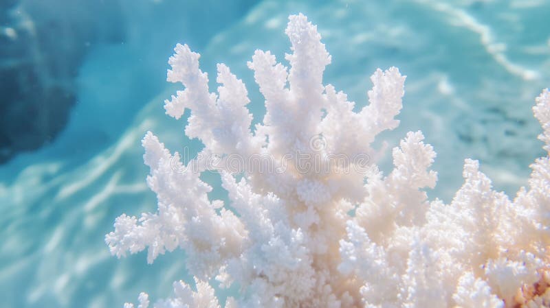 A Close Up of a Bunch of White Coral Stock Photo - Image of bloom ...