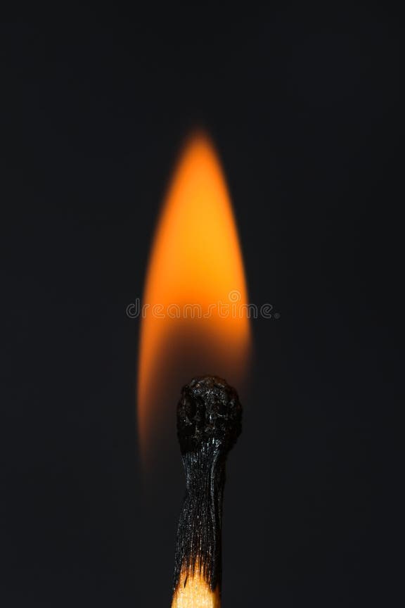 Close Up of a Burning Match Stock Photo - Image of burn, detail: 63016568