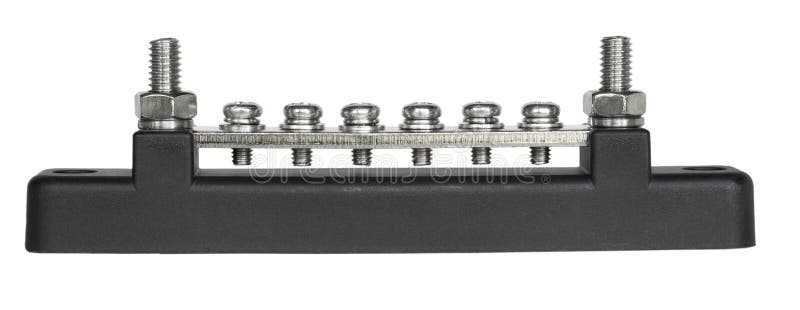 Close-up of a Bus Bar for Wiring Electronic Circuits Stock Image ...