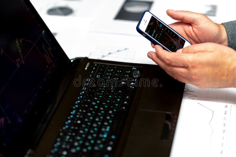 Close Up Business Analytics Dashboard Technology on Computer and ...