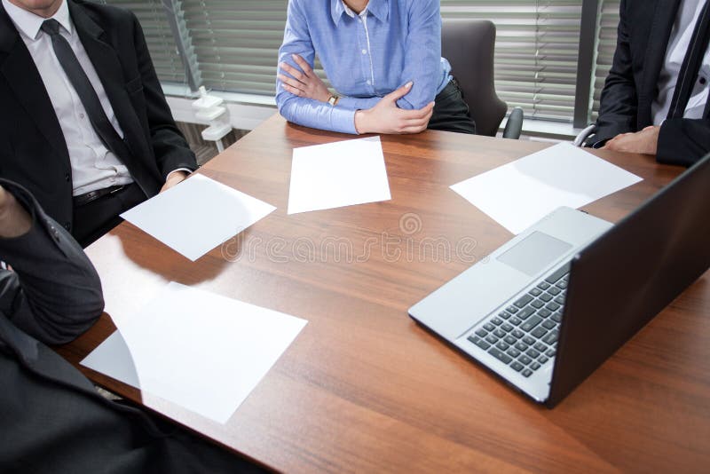 Close-up of Business Meeting Stock Photo - Image of meeting ...