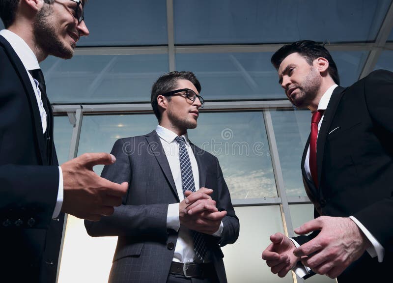 Close Up.business People Communicating with Each Other Stock Image ...