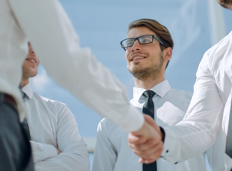 Close Up.business People Shaking Hands with Each Other Stock Photo ...