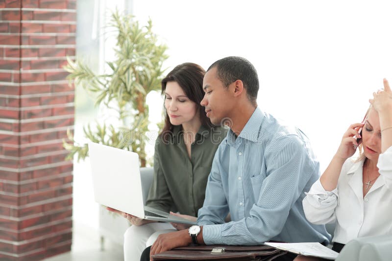 Close Up. Business Team Discussing Business Issues. Stock Photo - Image ...