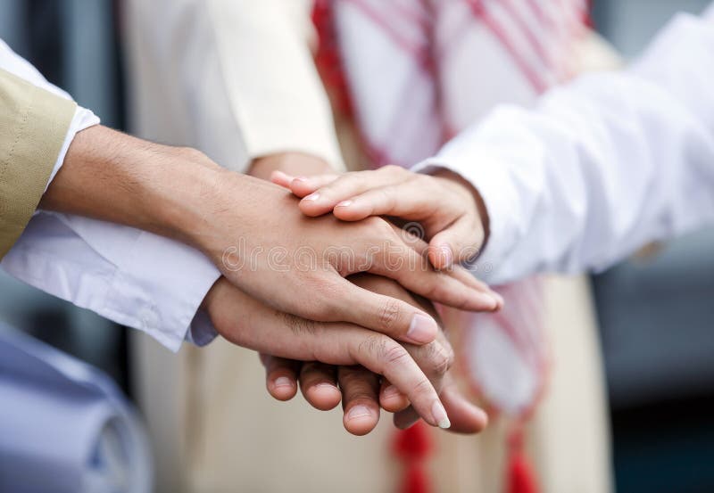 Business Team Put Hands Together Stock Photo - Image of love, woman ...