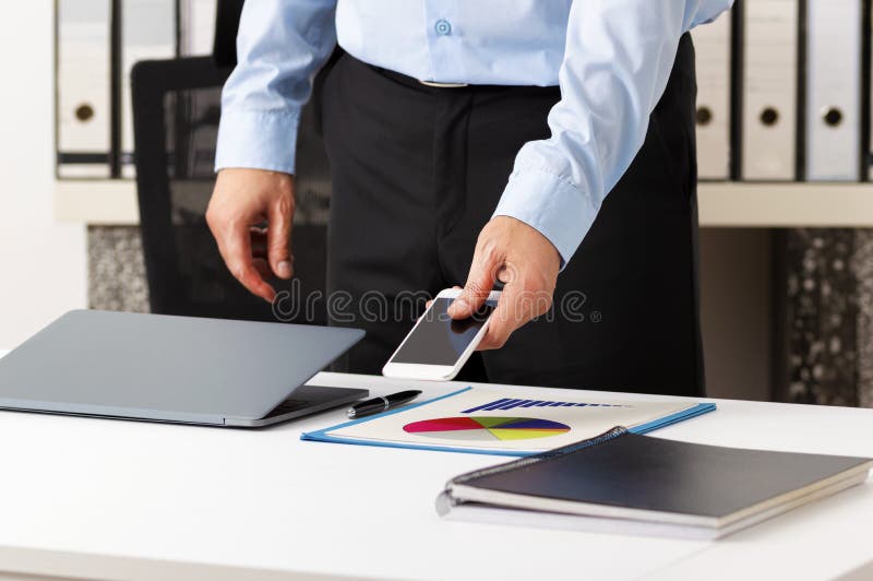 Man hands leaving work stock photo. Image of freelance - 215378490