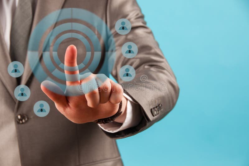 Close Up of Businessman Touching Digital Screen with Finger Stock Image ... Close Up of Businessman Touching Digital Screen with Finger Stock Image ...