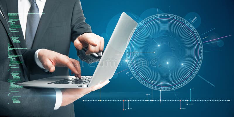 Close Up of Businessmen Shaking Hands on Abstract Blurry City ...