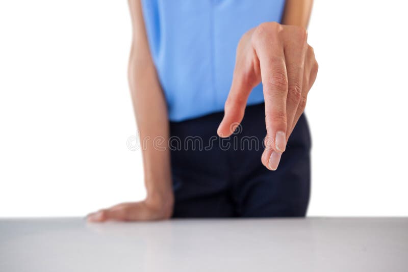 Close Up of Businesswoman Gesturing Over Table Stock Photo - Image of ...