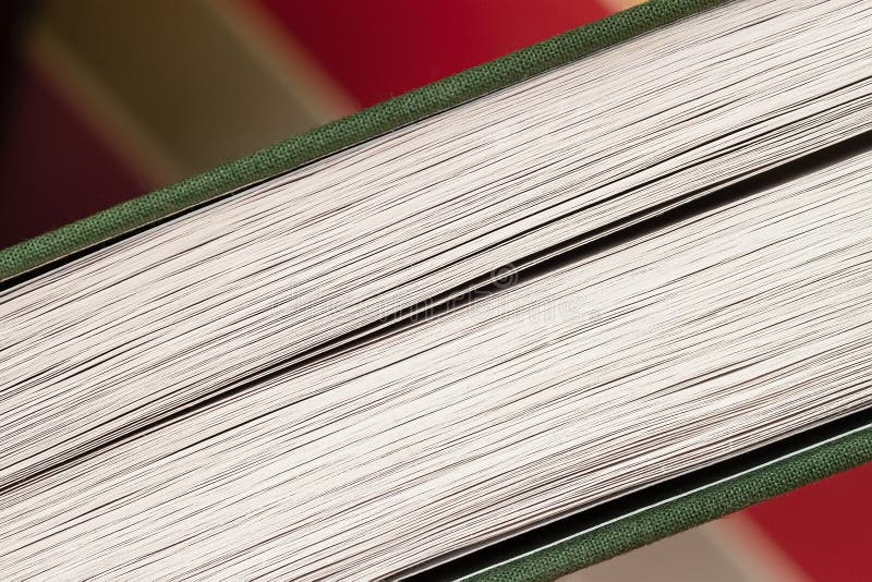 Close-up Ends Book, Side View, Texture of the Book Sheets, Selective ...