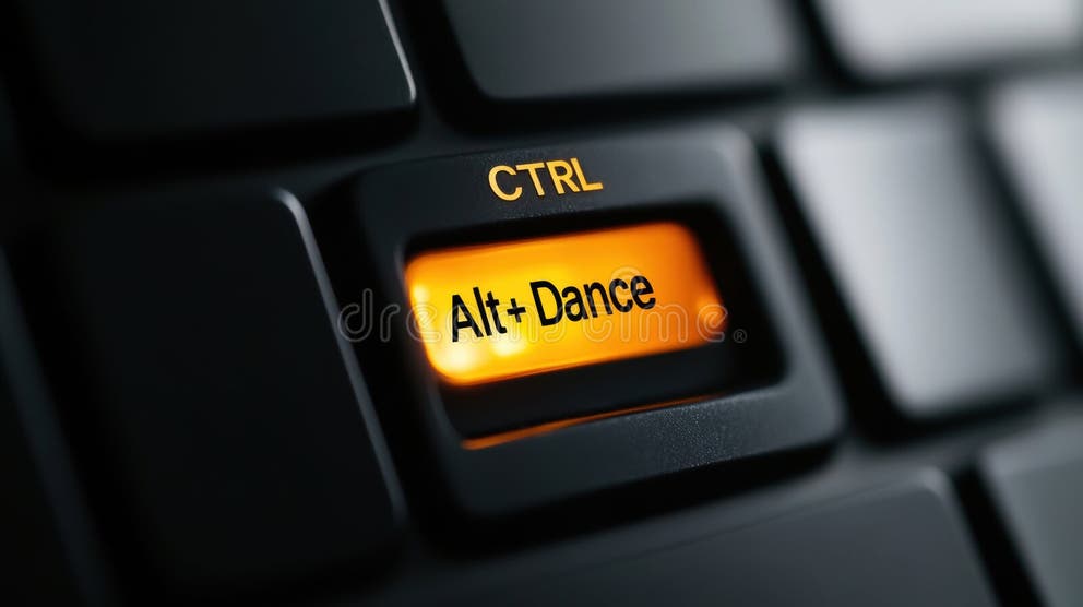A Close Up of a Button on the Keyboard that Says Ctrl Alt and Dance, AI ...