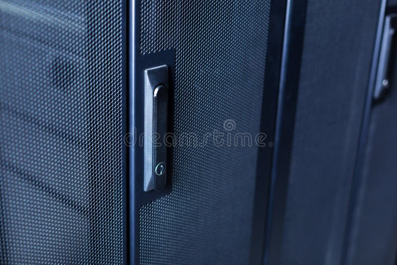 Close Up of a Button in the Server Room Stock Image - Image of hardware ...