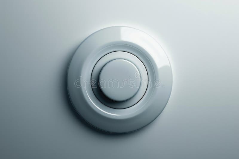 A Close Up of a Button on a Wall. Ideal for Technology Concepts Stock ...