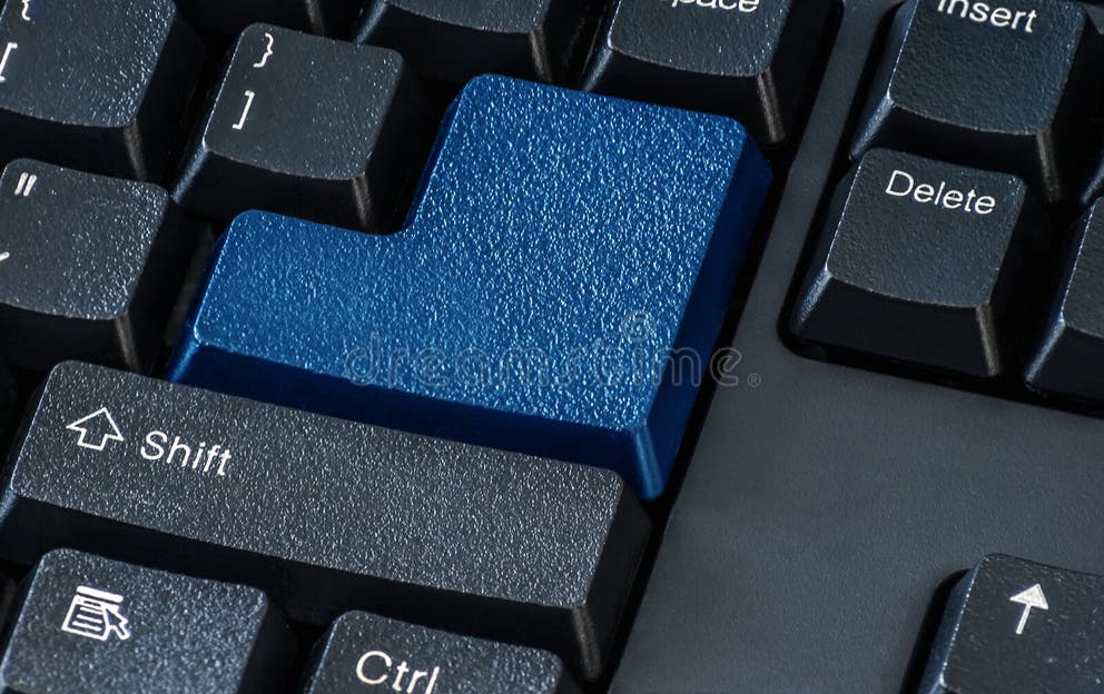 Close Up of Buttons on Computer Keyborad Stock Image - Image of desktop ...