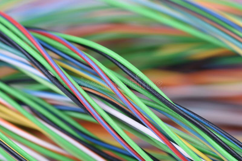 Cable in Electrical Wiring Systems Stock Image - Image of data ...