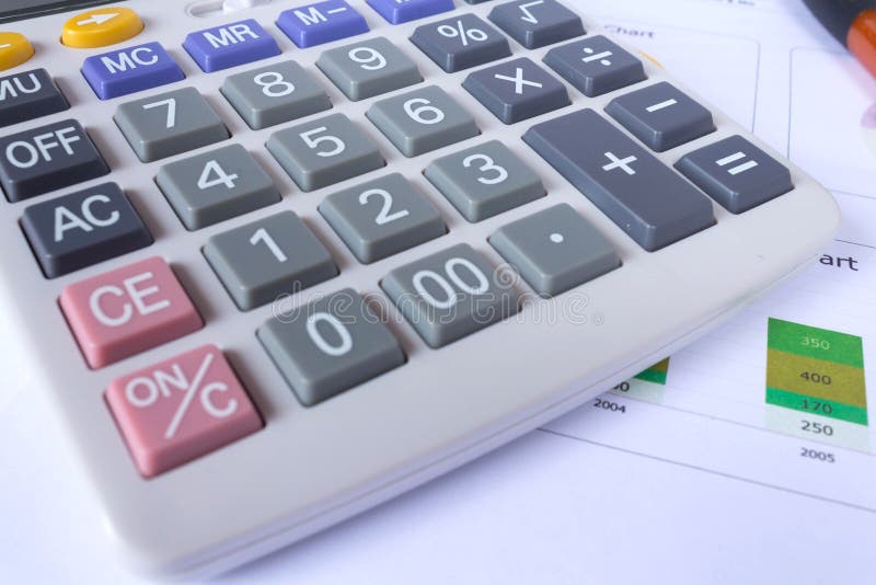 Close up calculator stock image. Image of financial, accounting - 28002849