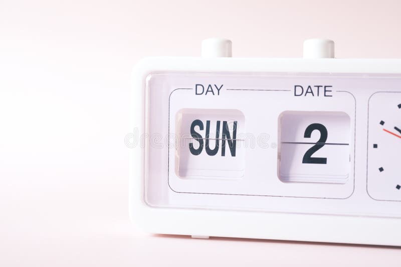 Close Up of Calendar Date Flipping Stock Image - Image of move, number ...