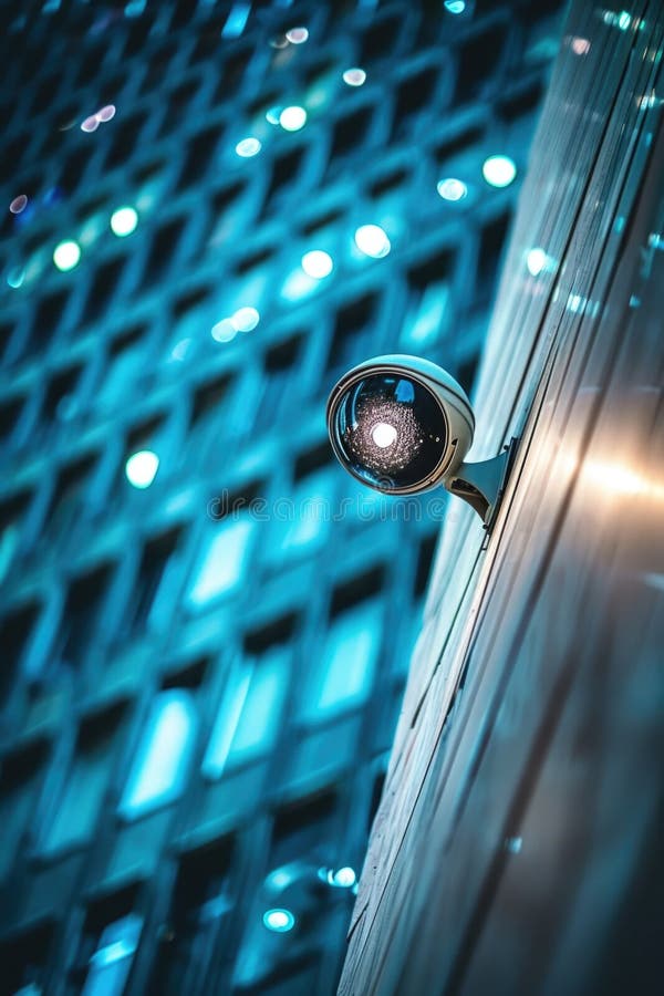 Close Up of a Camera on a Building Side, Suitable for Security Concepts ...