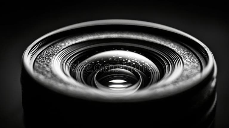 A Close-up of a Camera Lens, with the Focus on the Central Circular ...