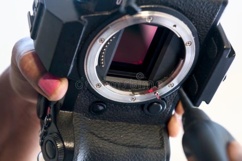 Camera Sensor Cleaning stock image. Image of quality - 350925449